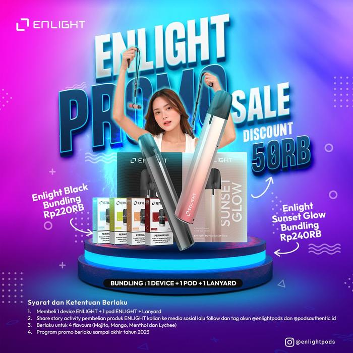 Jual ENLIGHT Device - Black (Bundle) - Jakarta Barat - PODS Authentic ...