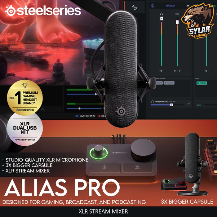 Jual Steelseries Alias Pro XLR Condenser Gaming Microphone for Streaming - Jakarta Pusat - Sylar ...