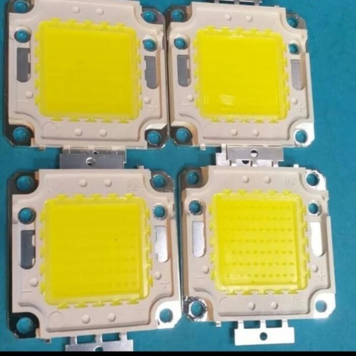 Jual mata chip 50w 50 watt pju jalan komponen led sorot pju 12 / 220 ...