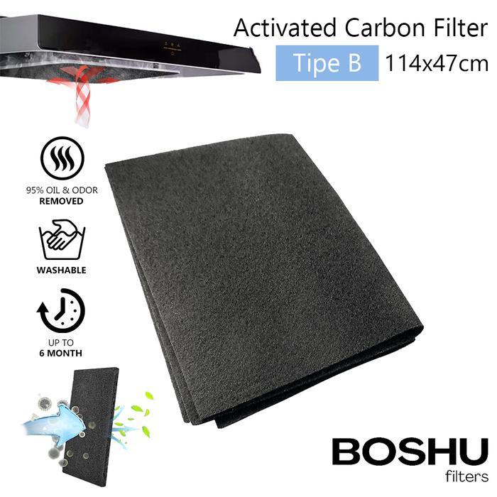 Promo Carbon Filter Karbon Anti Bau Minyak Asap Exhaust Fan Cooker Hood ...