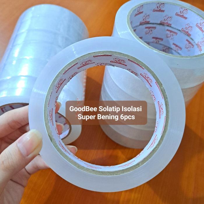 Jual Lakban Isolasi 1 Inch - Selotip 24 mm Super Bening 90 Yard - 6pcs ...