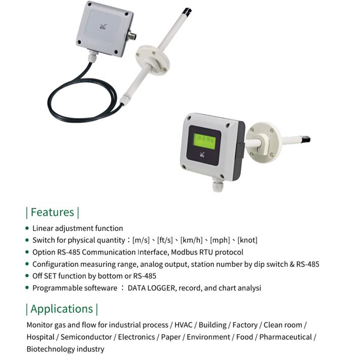 Jual thermal air flow transmiter, duct mounted - Kab. Sidoarjo - diel ...