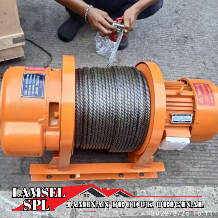 Jual Elektrik Winch Hoist Weka German original 3 ton x100 m 350 volt3 ...