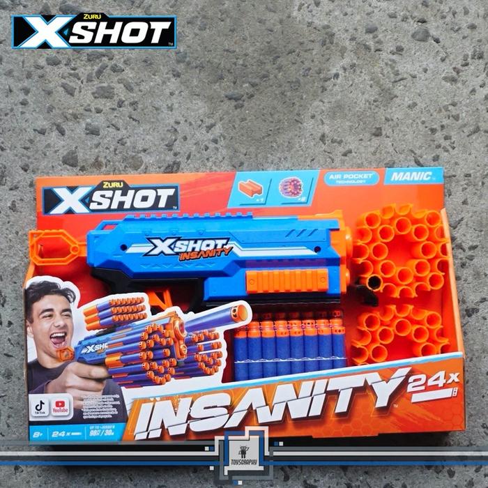 Jual Zuru Xshot Insanity Manic Blaster 24darts Di Seller Velvet Store ...