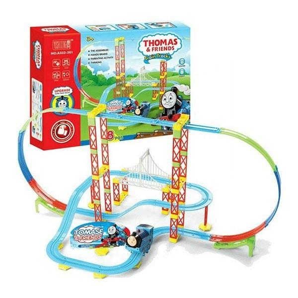 Jual Train Track Set 88 Pcs Mainan Anak Kereta Api Set Trek Rel Kereta ...