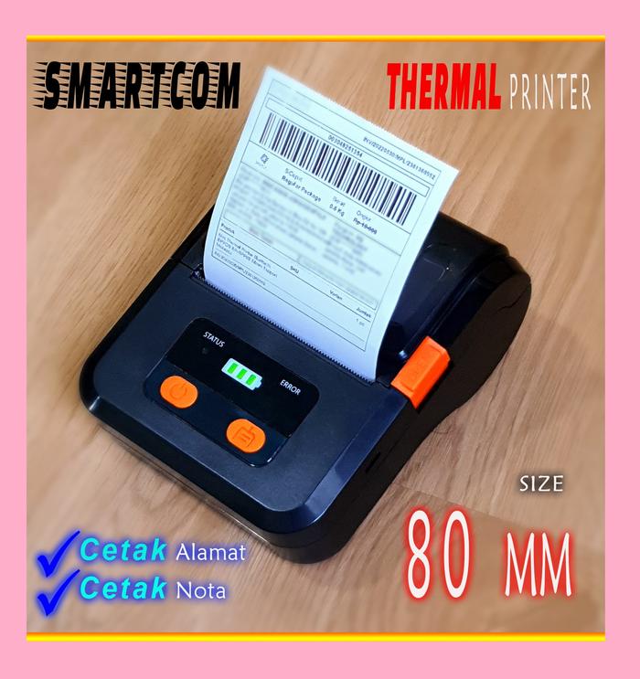 Promo SMARTCOM Printer Thermal Bluetooth USB 80mm Baterai Cetak Alamat ...