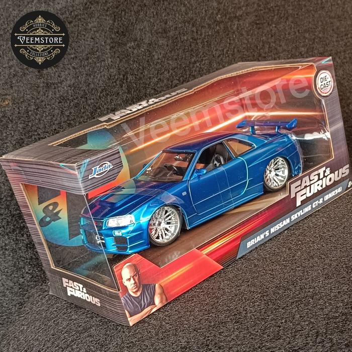Jual Die Cast 1:24 Nissan Skyline GTR R34 Bryan Fast and Furious [JADA ...