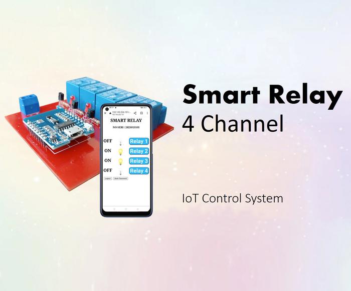 Jual Smart Relay via Internet Control IoT 4 Channel Berbasis ESP8266 ...