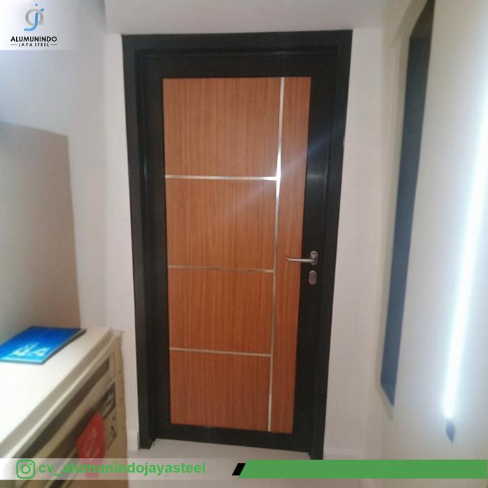 Jual Pintu Aluminium HPL Kusen Aluminium Forta - Cokelat, 90x210 - Kota ...