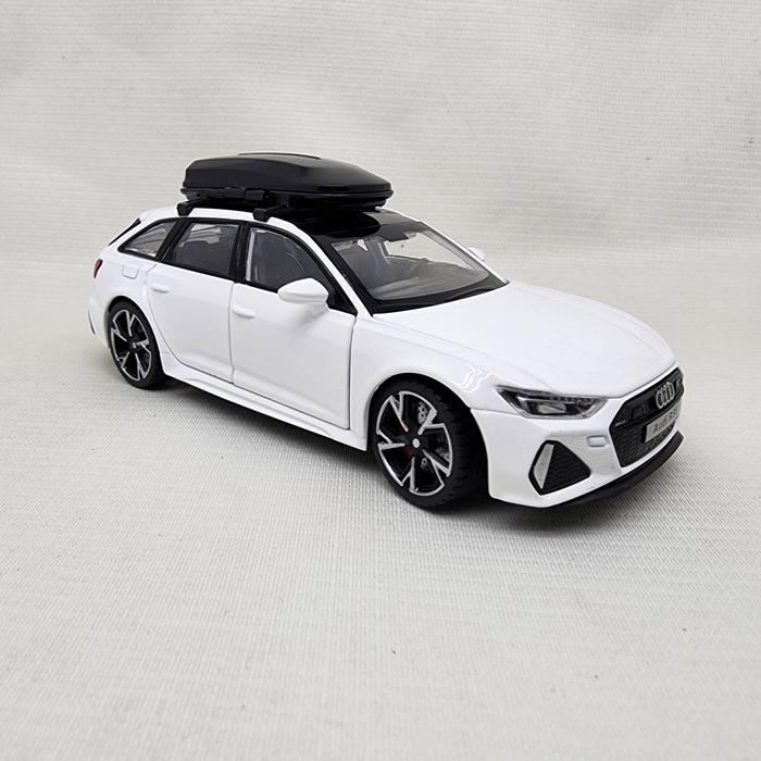 Jual Diecast Mobil Audi Rs6 Avant Station Wagon + Roof Box 1:32 Light ...
