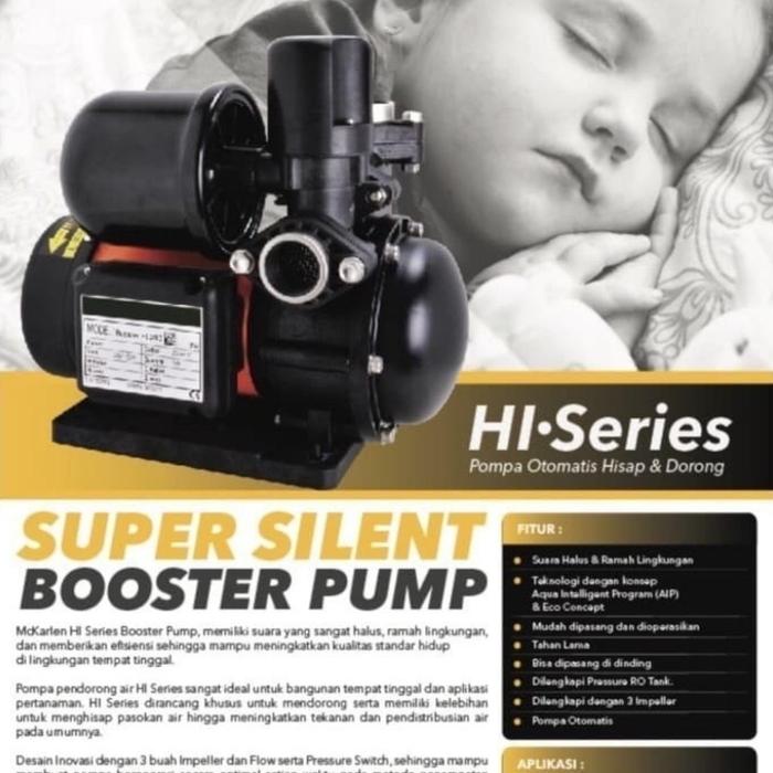 Jual Mesin Pompa Air Pendorong Booster Pump Super Silent Mckarlen HI200 ...