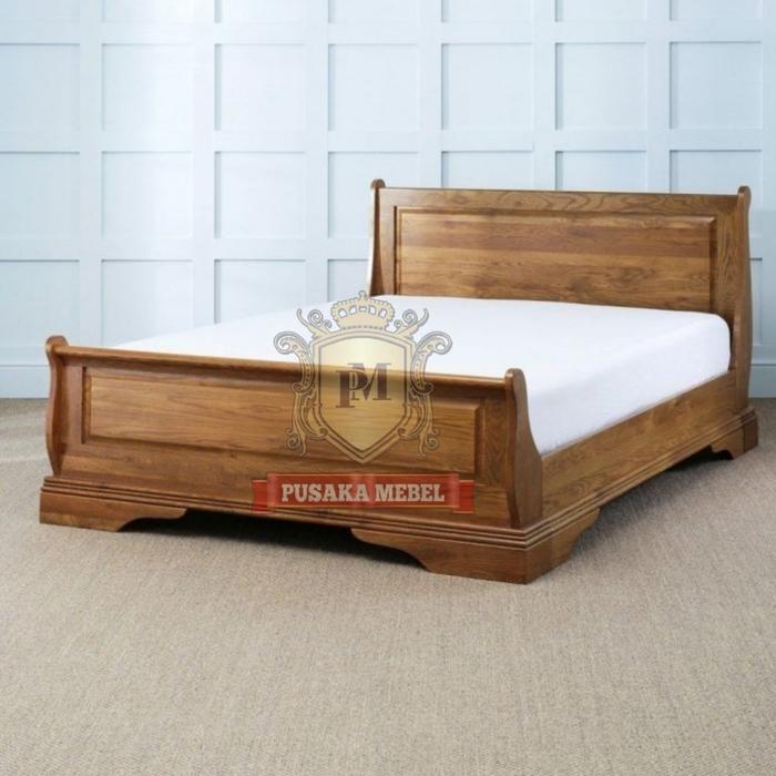 Jual dipan rangka ranjang minimalis kayu jati 180x200, divan kayu jati ...