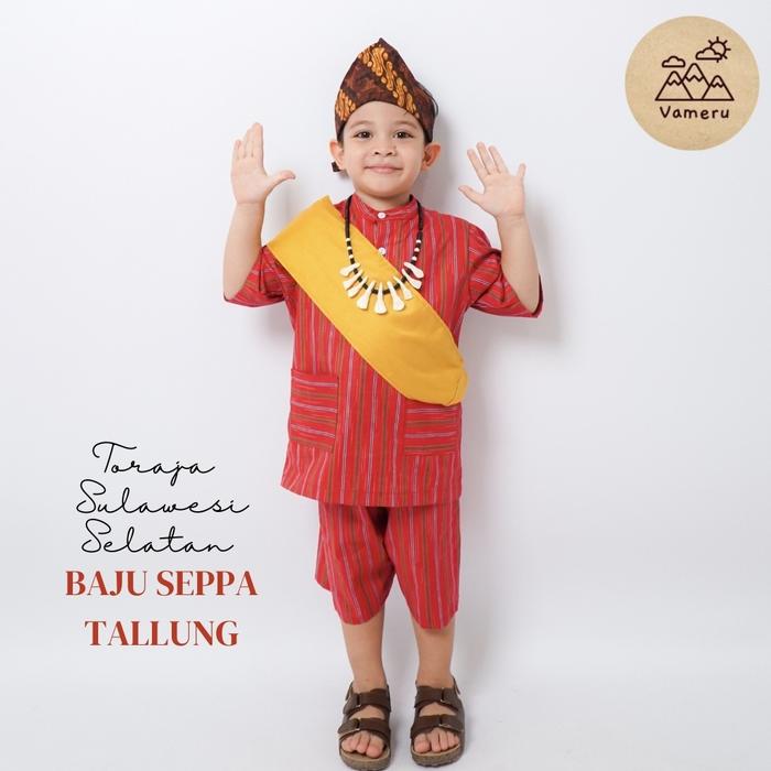 Jual BAJU ADAT TORAJA ANAK SEPPA TALLUNG SULAWESI - Kab. Bekasi ...