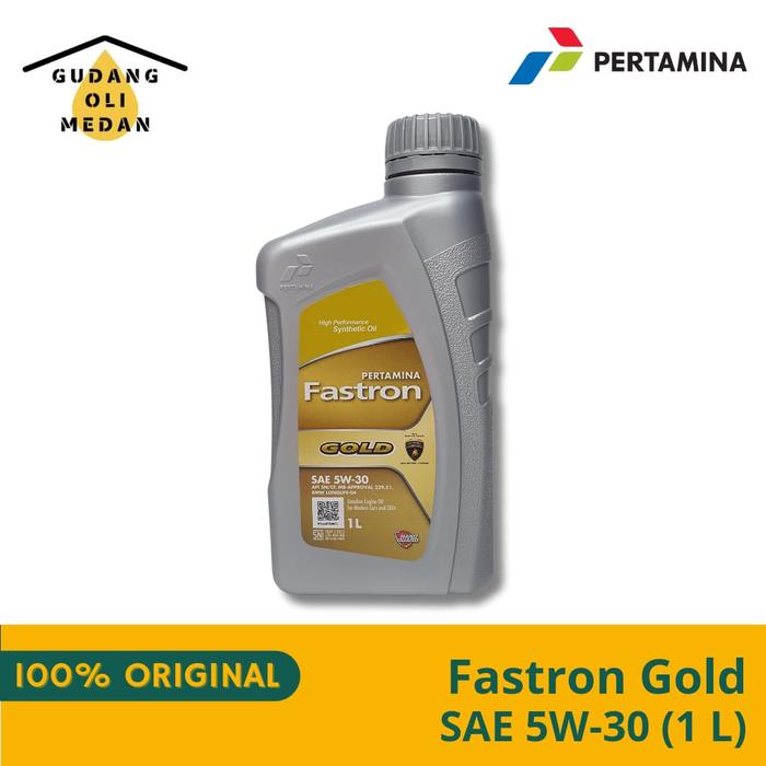 Jual OLI PERTAMINA FASTRON GOLD 5W-30 1 LITER API SN / CF - Kota Medan ...