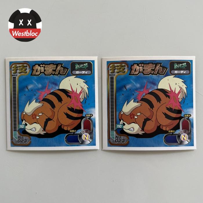 Jual Growlithe Hyper Sticker 1998 Amada Pokemon Japan Vintage Card ...