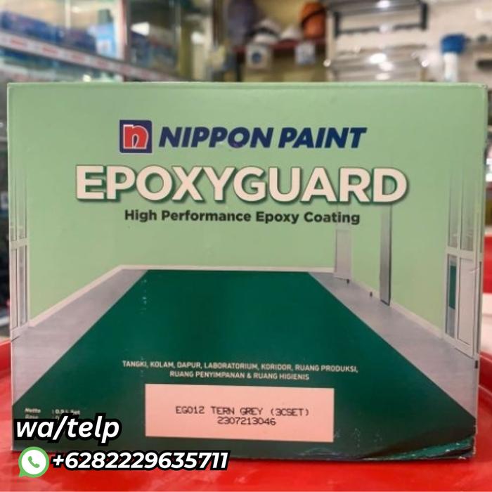 Jual CAT Epoxy Guard EG012 Tern Grey 900ml 1 paket- NIPPON PAINT CAT ...