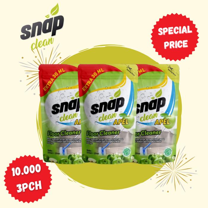 Jual Floor Cleaner Snap Clean Sabun Pembersih Lantai aroma Apel - Promo ...