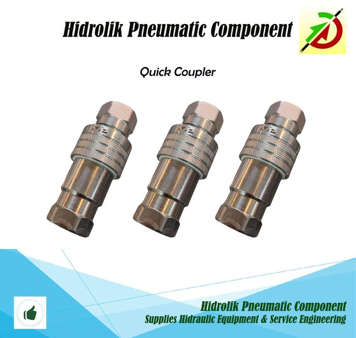 Jual QUICK COUPLING 1/4" INCH / QUICK COUPLER 1/4" INCHI / COPLER ...