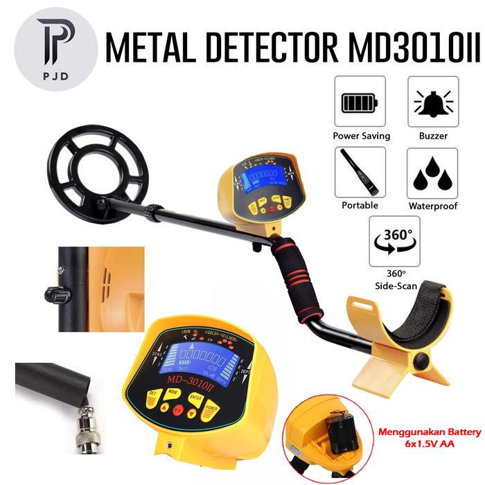 Jual Detektor Emas Logam Gold Metal Detector Digital MD3010II MD3010 II ...