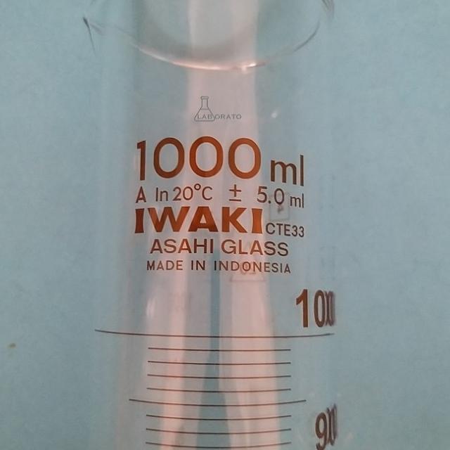 Jual ZL GELAS UKUR 1000ML IWAKI PYREX MEASURING CYLINDER 1 LITER 1L 1000 ML - Kota Bandung ...