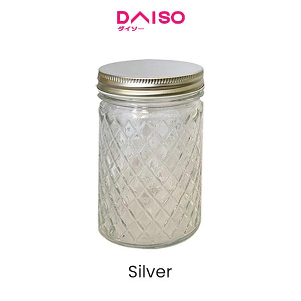 Jual Daiso Glass Canister -Diamond Pattern -350mL - - Gold - Jakarta ...