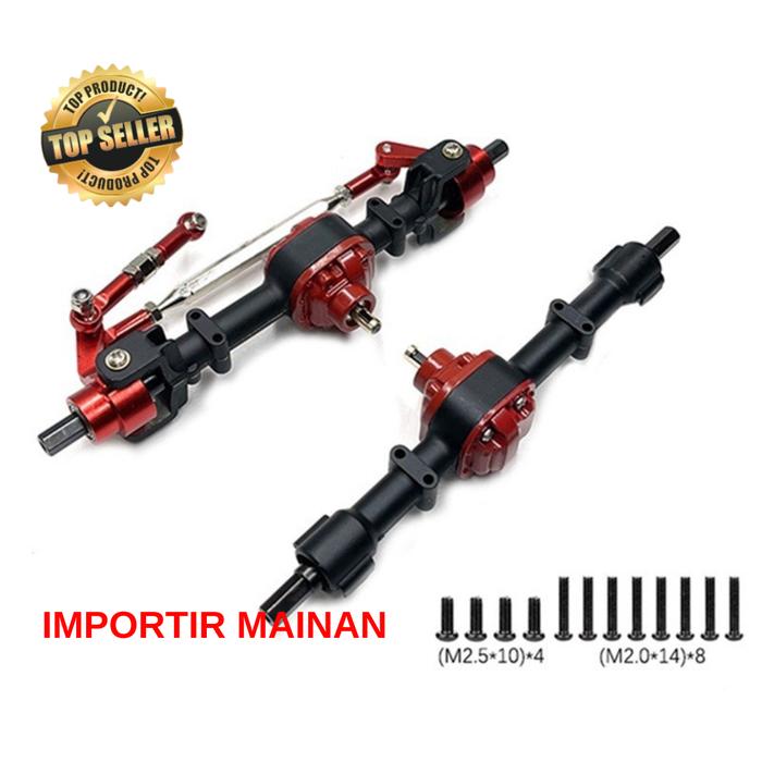Jual MN78 part metal alloy front & rear axle / gardan depan belakang ...