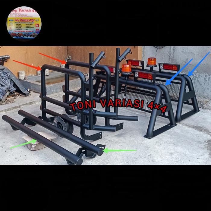 Jual Paket Bemper Bumper Depan Belakang Roll Bar Hilux Rocco Spek ...