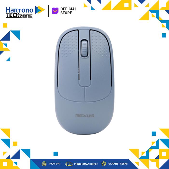 Jual Rexus Wireless Mouse Office Silent Q5 Blue Series Q5-BL - Jakarta ...