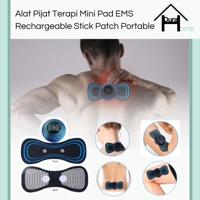Jual [DH] Alat Pijat Terapi Mini Pad EMS Rechargeable Stick Patch ...