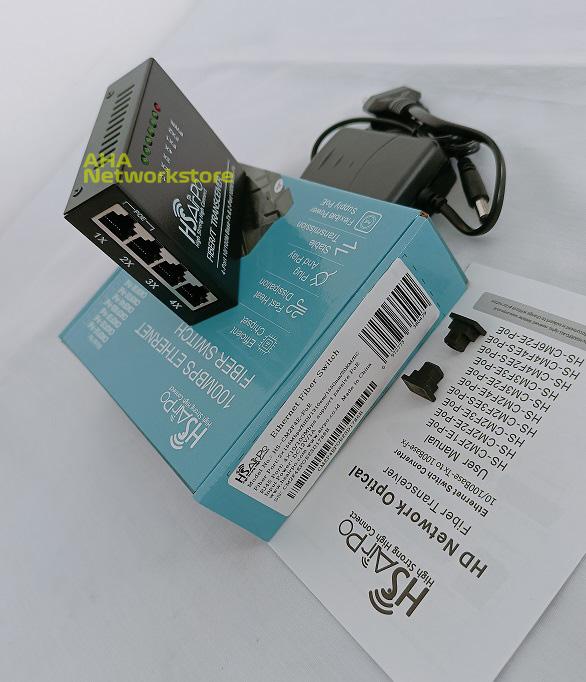Jual HSairPo 2F4E Converter FO 2FO 4ETH HSairPo CM2F4E HSairPo 2FO 4LAN ...