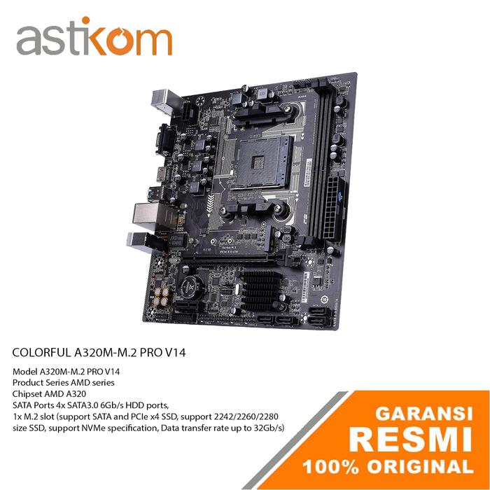 Jual Motherboard Colorful A320m M.2 Pro V14 M.2 Nvme Am4 Di Seller ...