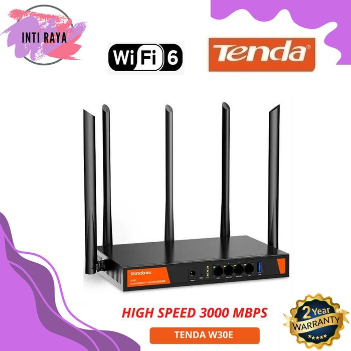 Jual Tenda W30E AX3000 Dual Band WiFi-6 Wireless Hotspot Router W30E ...