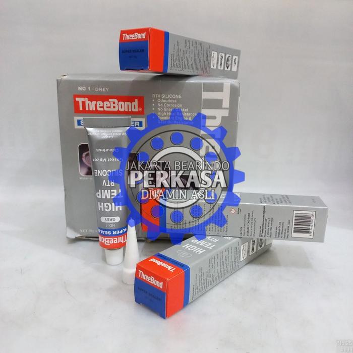 Jual LEM TREEBOND High Temp RTV Silicone Sealer GREY abu abu Trebon ...