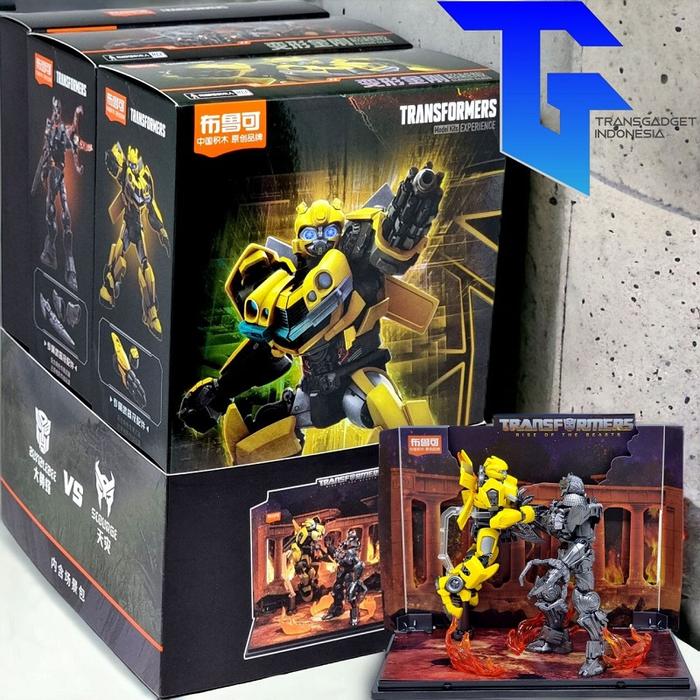 Jual BLOKEES x Hasbro Transformers ROTB Bumblebee + Scourge + Diorama ...