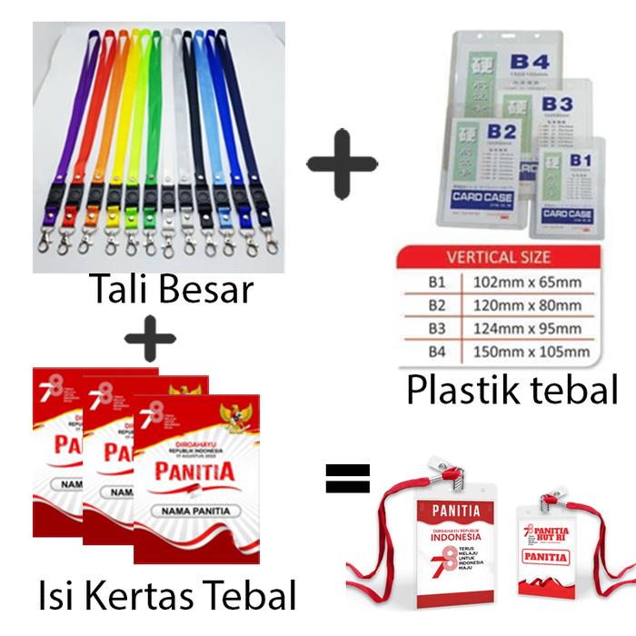 Jual Cetak Name tag Panitia Plastik dan Tali / Cetak Paket Name Tag ...