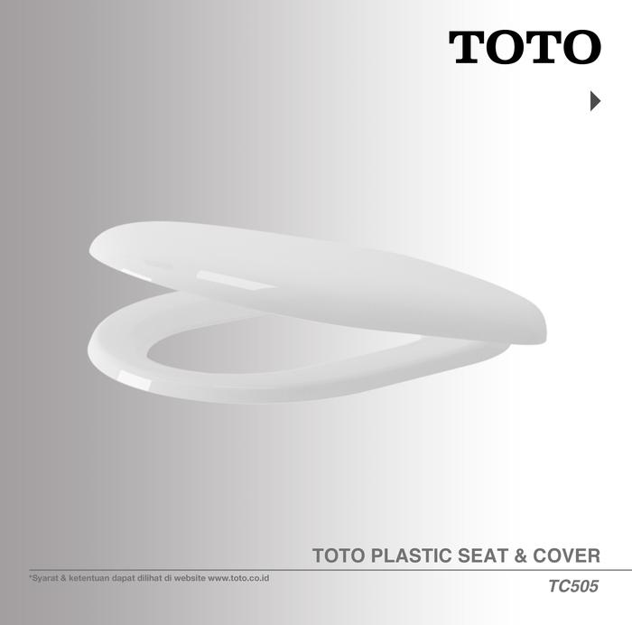 Promo TOTO Plastic Seat Cover Non- soft close / Tutup Kloset TC505 ...