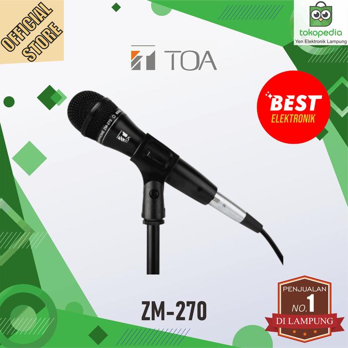 Jual Mic TOA ZM 270 Dynamic Microphone Kabel TOA - Kota Bandar Lampung ...