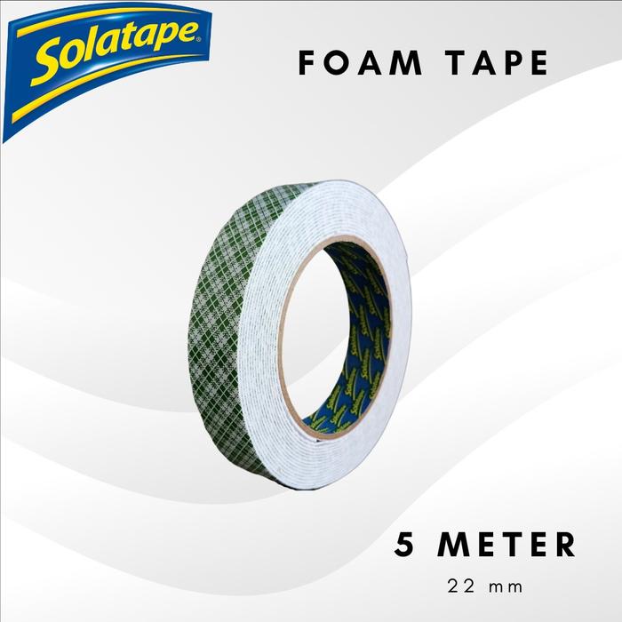 Jual DOUBLE FOAM TAPE BATIK FOAM PUTIH 1" INCH (22MM) X 5MT - Jakarta ...