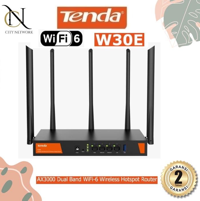 Jual Tenda W30E AX3000 Dual Band WiFi-6 Wireless Hotspot Router ...