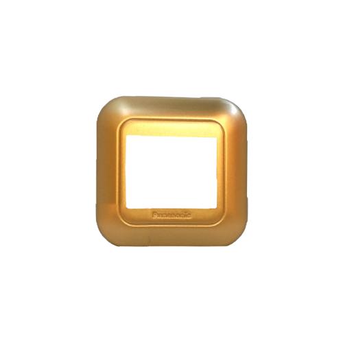 Jual Panasonic Wide Series Frame, 1 Gang 2 Device, WEJ78029 - Gold ...