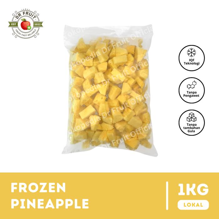 Jual Buah Nanas Beku | Frozen Pineapple (IQF) | 1 KG - Jakarta Barat - Dr Fruit Official | Tokopedia
