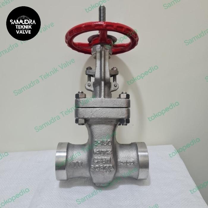 Jual gate valve 2" inch DN50 SS316 class 150 SCS14A stainless 316 socket - Jakarta Barat ...