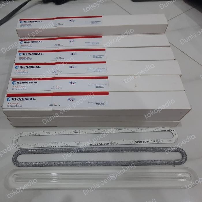 Jual sight glass klingseal A7 size 280 x 17 x 30 / kaca tempred ...