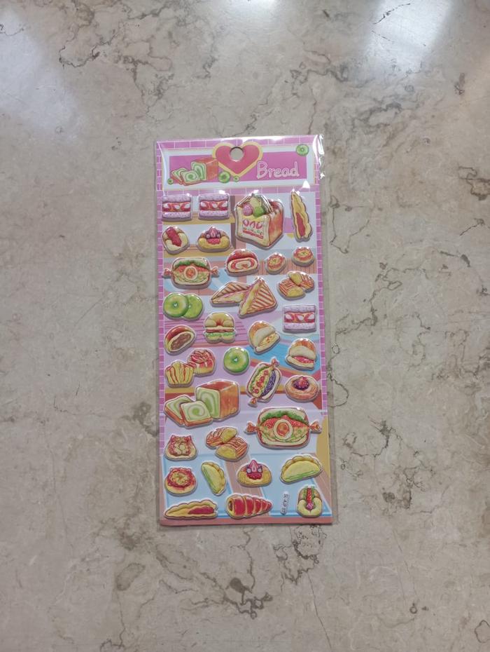 Jual Sticker Food Fruit Snack Vegetable Bread Fast Food Cake Stiker ...