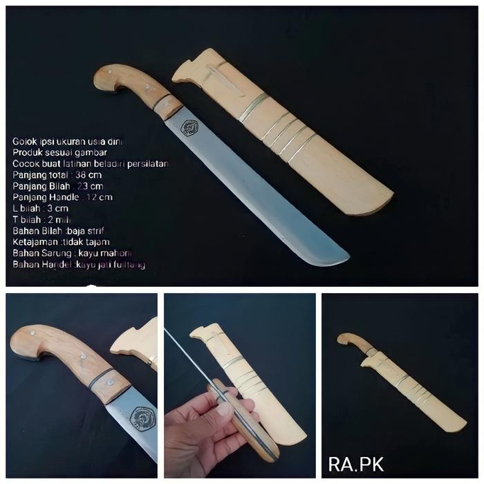 Jual Golok Silat IPSI Tumpul Pencak Silat Ukuran Usia Dini Remaja ...