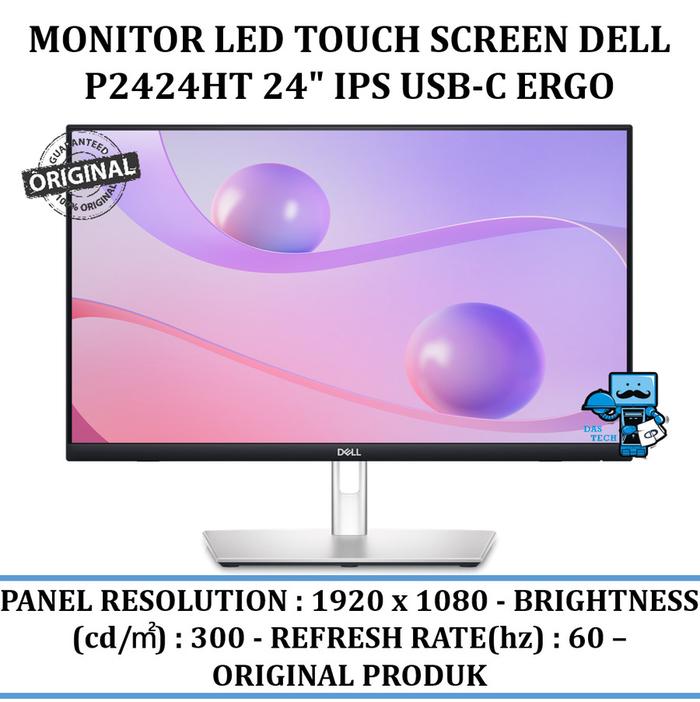 Promo Monitor Led Touch Screen Dell P2424ht 24" Ips Usb-c Ergo ...