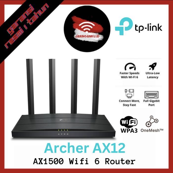 Jual TP-Link Archer AX12 AX1500 Wi-Fi 6 Wireless Dual-Band Gigabit ...