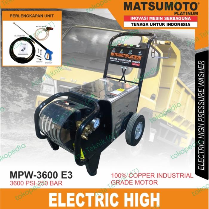 Promo Jet Cleaner Electric High Pressure Washer 250 Bar Matsumoto Cicil ...