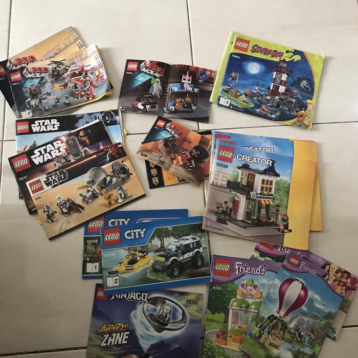 Jual Lego manual book star wars, city, creator, movie, friends, ninjago ...