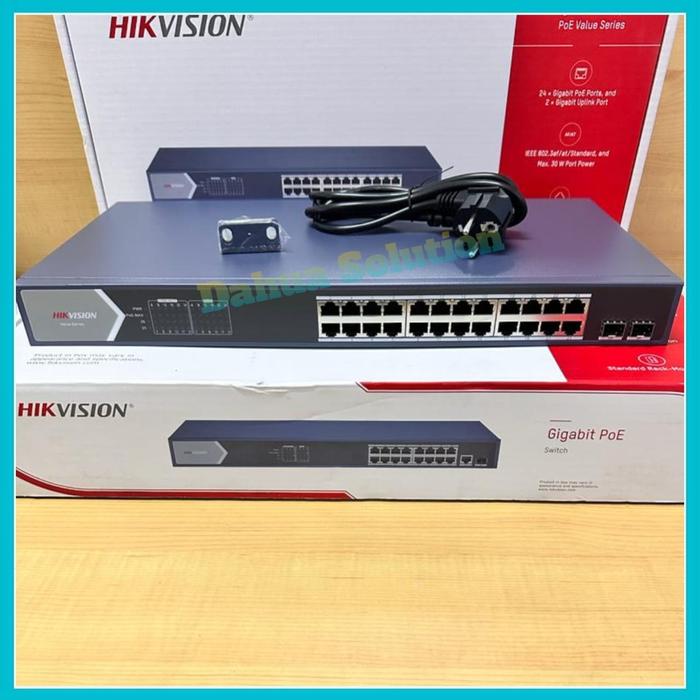 Jual DS-3E1526P-SI HIKvision Gigabit 24 Port POE Smart Managed Switch ...